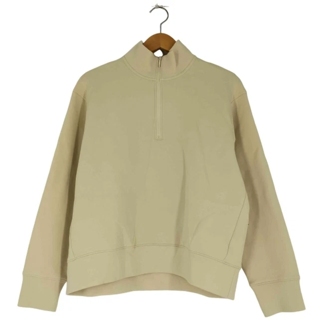 MUJI RYOHIN (MUJIRUSHI Ryohin) Double Knit Half Zip Sweatshirt Women ...
