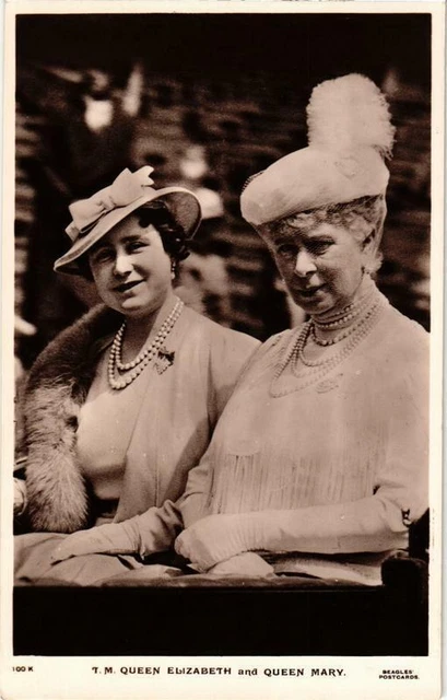 CPA AK QUEEN Mary and Queen Elizabeth BRITISH ROYALTY (679125) EUR 4,99 ...