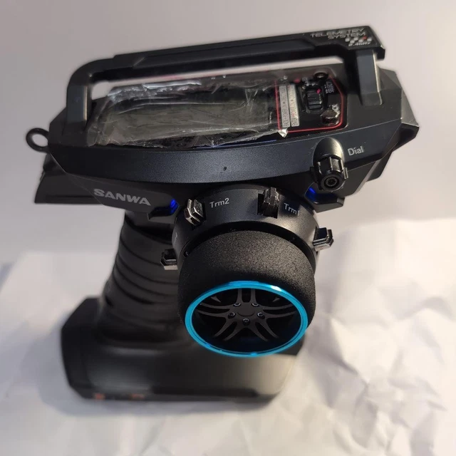 SANWA MT-5 RADIO Transmitter & Receiver Set 2.4Ghz Fhss5 Includes ...