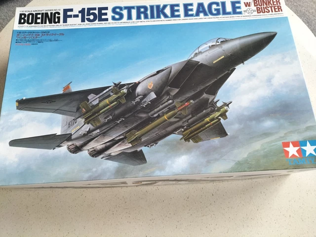 TAMIYA 1/32 BOEING F-15E Strike Eagle Bunker Buster Model Kit $180.00 ...