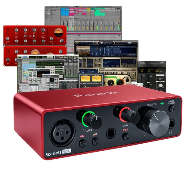FOCUSRITE SCARLETT SOLO 3rd Gen USB Audio Interface + Ableton & Pro ...
