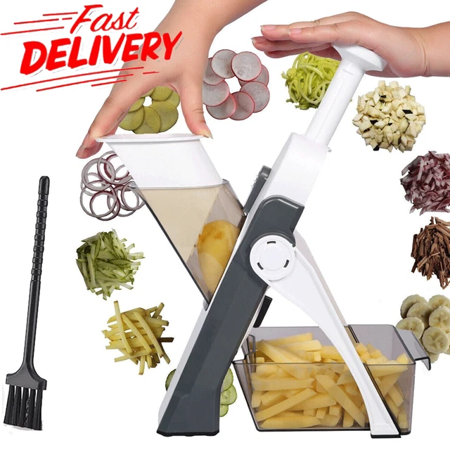 4 IN 1 Mandolin Slicer Manual Cutter Chopper Fruit Vegetable Peeler ...