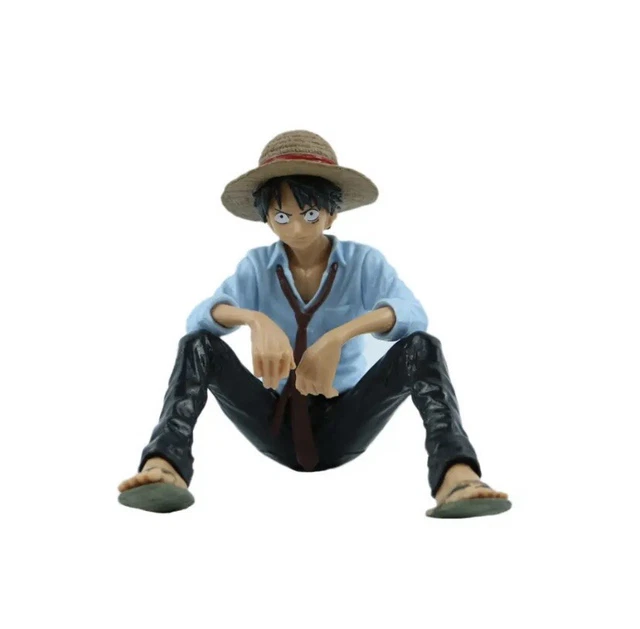 ONE PIECE - Sitting Monkey D. Luffy 7" Plushie NEW (GE 56589) Wan Pisu ...