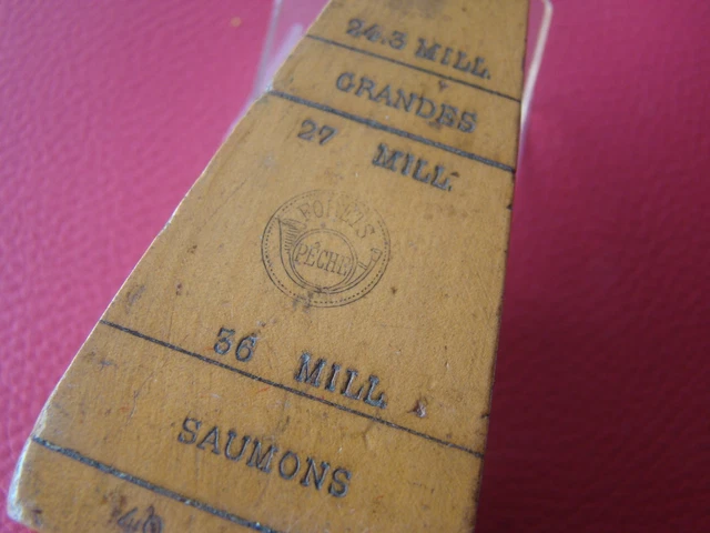 PÊCHE ANCIENNE, PAS moulinet, Gabarit pour mailles de filets EUR 30,00 ...