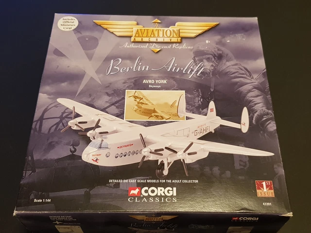 CORGI AVIATION ARCHIVE 47201 Avro York Skyways Diecast Model Plane ...