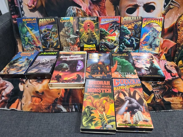 GODZILLA VHS LOT 15 Different VHS Tapes Movies Retro FreeShipp Nice! £ ...