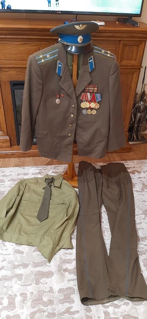 SOVIET VINTAGE MILITARY Uniform Officer Air Force Army Colonel.USSR ...