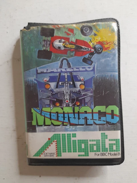 VERY RARE VINTAGE BBC Micro Model B Monaco GP Car Racing Cassette Game ...