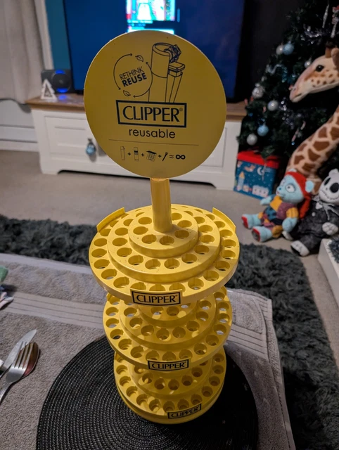 CLIPPER DISPLAY CAROUSEL /Stand/ 3 Tier + Board Rotating Stand Official ...