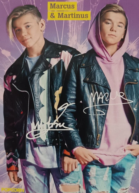 MARCUS & MARTINUS - Autogrammkarte 10x7cm - RARE Autograph Trading Card ...