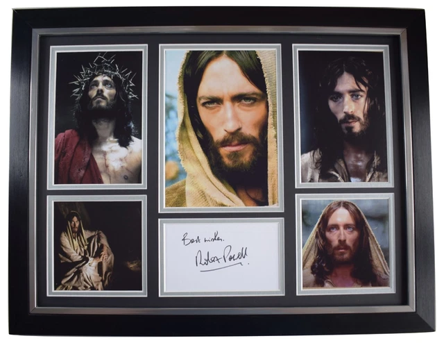ROBERT POWELL SIGNED Autograph framed 16x12 photo display Jesus ...