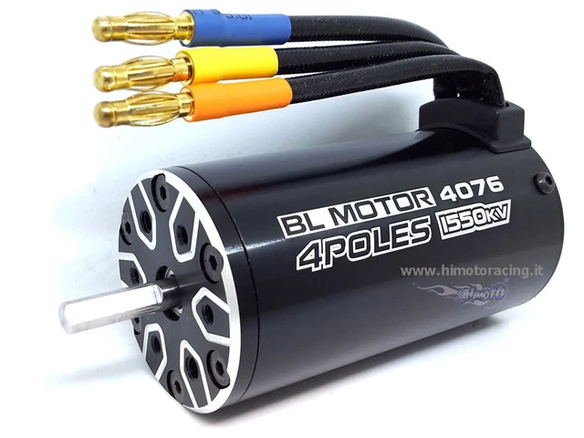 ROCKET BRUSHLESS SENSORLESS MOTOR 4076 6D 1550KV ø 5.0mm AUTO RC 1/8 ...