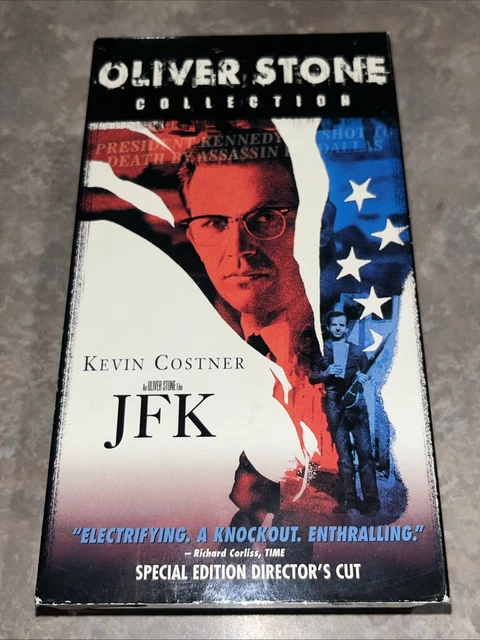 JFK VHS 2-TAPE Box Set Special Edition Director's Cut Oliver Stone ...