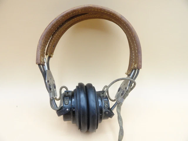 ANTIQUE VINTAGE MILITARY Headset Headphones ANB-H-1 Untested £37.70 ...