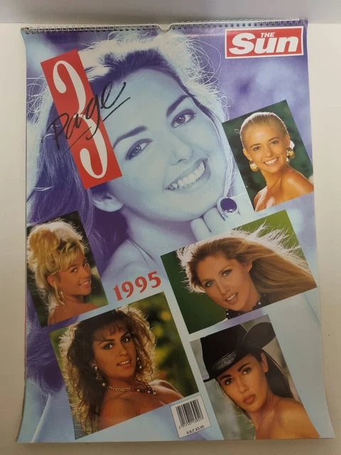 THE SUN PAGE 3 Girl Calendar 1995 Kathy Lloyd Jo Guest Lisa Bangert ...