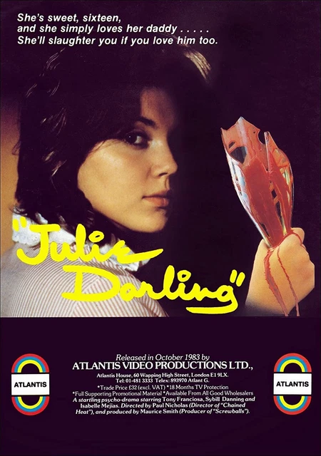 JULIE DARLING (1982) Slasher/Exploitation/Horror 35mm feature film $225 ...