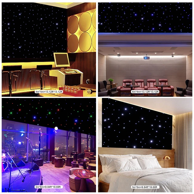 LED STAR LIGHT Curtain DMX Stage Backdrop Wedding Starry Sky Background ...