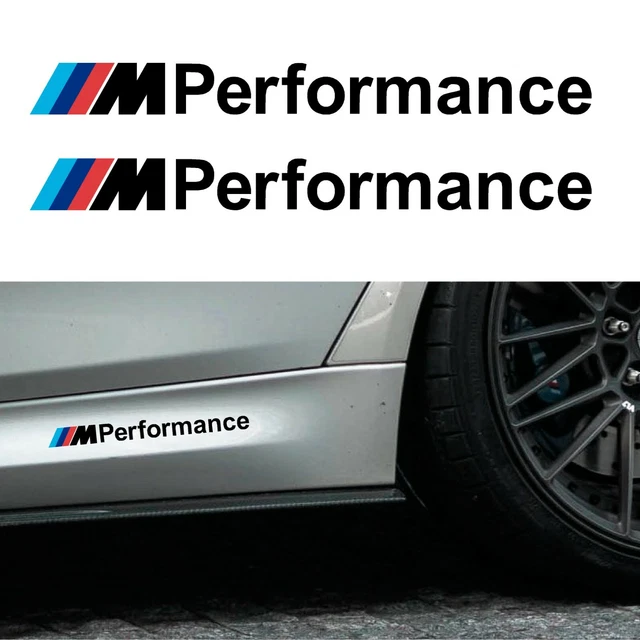 BMW M PERFORMANCE Stickers Black 200mm - Vinyl self adhesive graphic ...