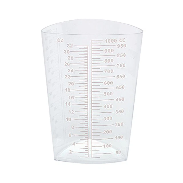 OAKRIDGE PRODUCTS GRADUATED Beaker 1000 mL (32 oz.) Polypropylene ...