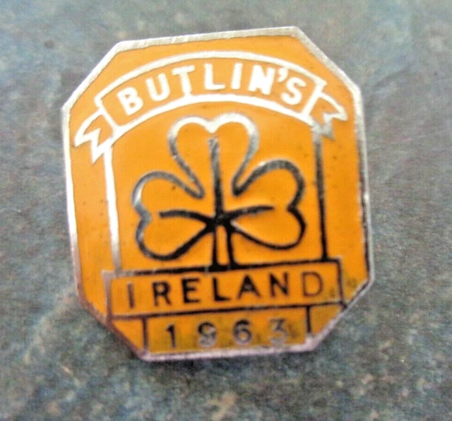 ORIGINAL BUTLIN / Butlins Badge - Irlande Mosney 1963 Jaune EUR 42,58 ...