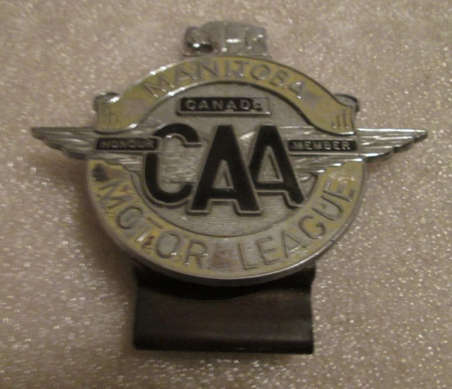 VINTAGE CAA CANADIAN Automobile Association Honour Badge Emblem ...