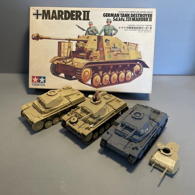 TAMIYA 35060 1/35 German Tank Destroyer Marder II | Konvolut | 3 Panzer ...