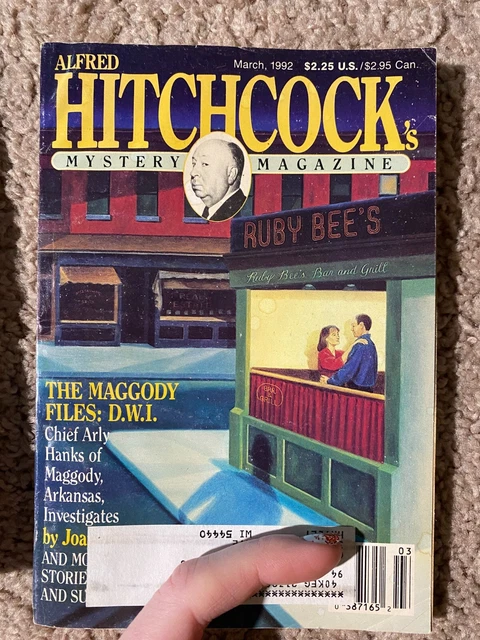 ALFRED HITCHCOCK MYSTERY Magazine March 1992 The Maggody Files by Joan ...