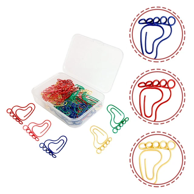 30 PCS PAPERCLIP Cute Clips Foot Stationery Supplies $20.78 - PicClick AU