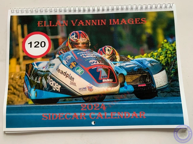 ELLAN VANNIN IMAGES 2024 Sidecar Racing Calendar £10.00 - PicClick UK