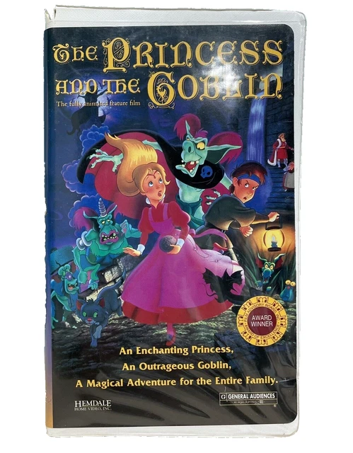 THE PRINCESS AND the Goblin VHS 1994 clamshell Cartoon Anime Tested ...