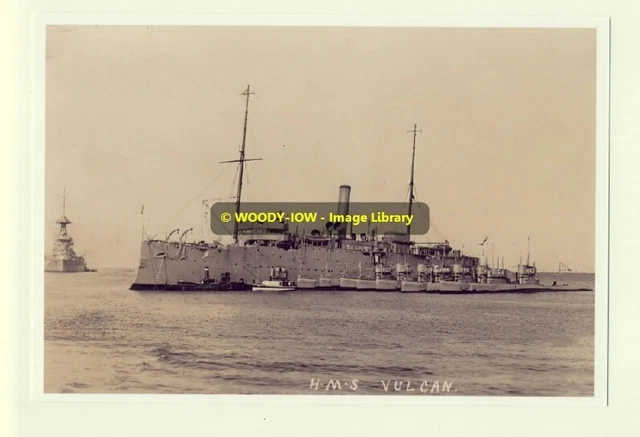 RP7673 - ROYAL Navy Submarine Depot Ship - HMS Vulcan - print 6x4 £2.20 ...