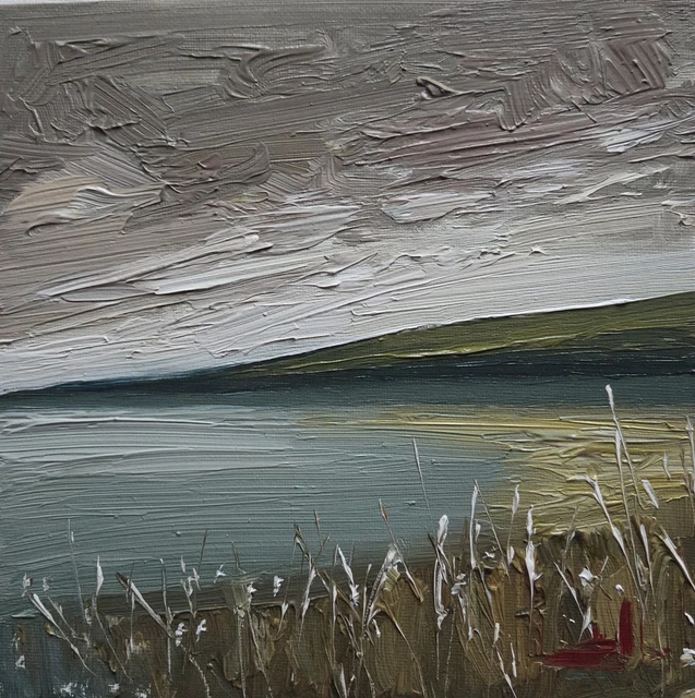 BEACH LANDSCAPE OIL Painting Vivek Mandalia Impressionism 8X8 ...