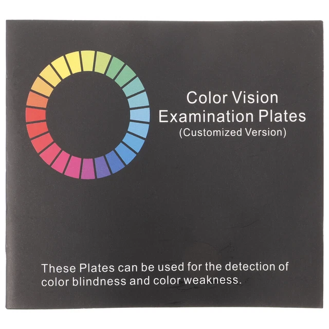 COLOR BLINDNESS TEST Card Testing Colorblind Exam £4.55 - PicClick UK
