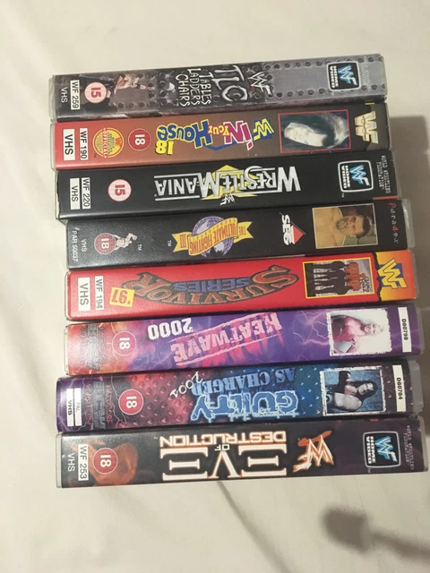 8 X WRESTLING VHS Bundle ECW UFC WWE WWF £35.00 - PicClick UK