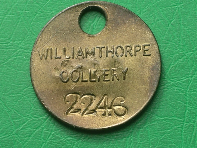 WILLIAMTHORPE COLLIERY DERBYS closed 1970 two side pit check miners ...