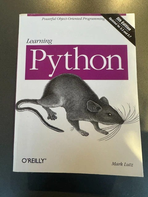 Apprendre Python Programmation Orientée Objet Puissante Par Mark Lutz 2013 5e édition Eur 9