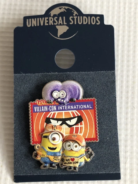 EVIL MINION METAL Pin Badge Universal Studios Minions Villain Con ...