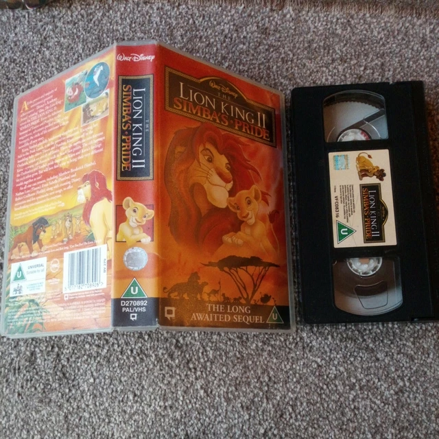 THE LION KING & Lion King 2 Simba's Pride VHS -Walt Disney Classic ...
