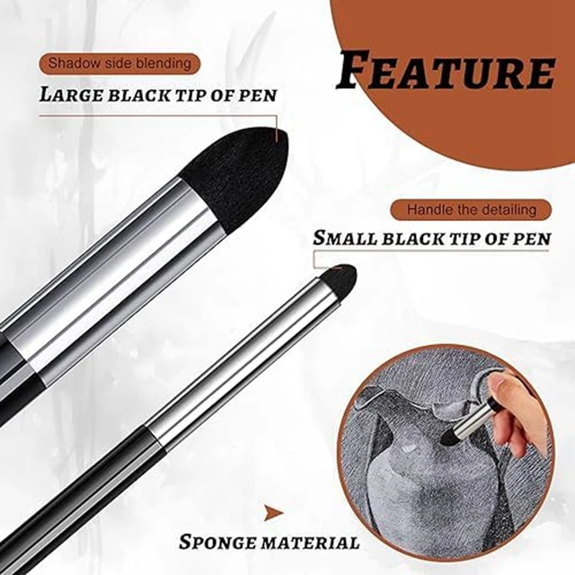 6PACK BLENDING SPONGE Pens Dual Ended Washable Friction Sponge ...