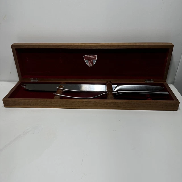 GERBER LEGENDARY BLADES, 2 pc carving set Snickersnee knife Ron fork ...