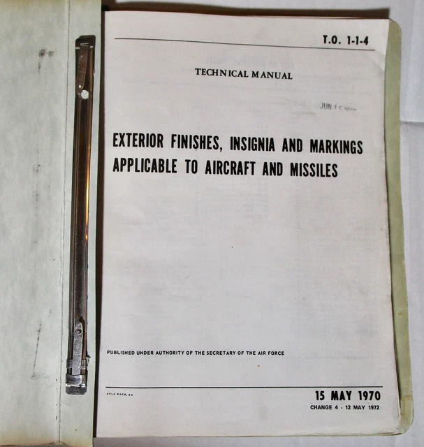 TECH MANUAL EXTERIOR Finishes, Insignia and Markings Aircraft/Missiles ...