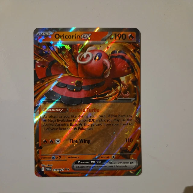 POKÉMON TCG CARD Oricorio EX 018/094 - Phantasmal Flames *Mint Pack fresh* £3.82 - PicClick UK