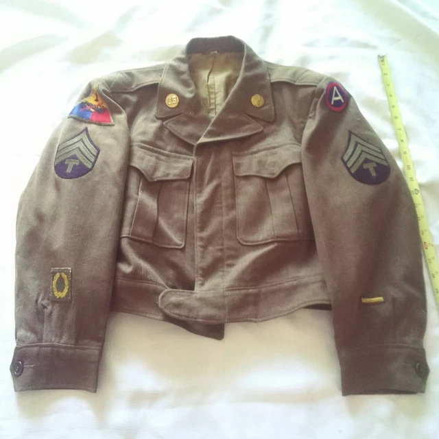 RARE WW2 US Army Eisenhower Ike Jacket 1St Army Division £70.02 ...