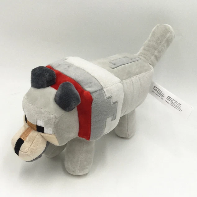 MINECRAFT ANIMAL PLUSH Toy Kids Plushies Toys 35cm Big Wolf £12.60 ...