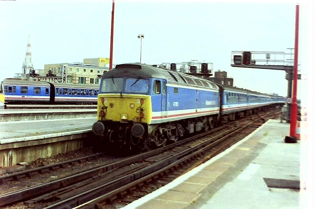 35MM RAILWAY COLOUR Negative Class 47 705 at Waterloo 21.08.91 £1.75 ...