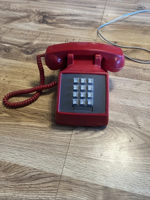 STROMBERG-CARLSON RED PUSH Button Touch Tone Desk Telephone - USA not ...
