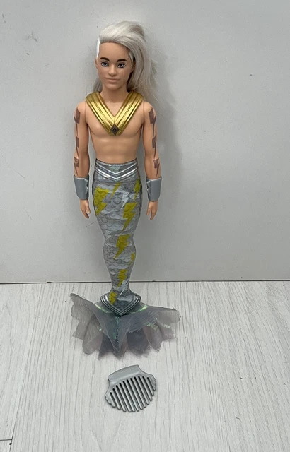 BARBIE COLOUR REVEAL Mermaid Ken Doll Lightning Silver Merman Boy ...