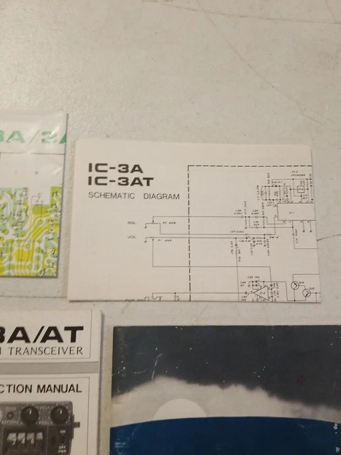 GENUINE ICOM IC-3A/AT VHF Transceiver Manual, Schematic Diagram ...