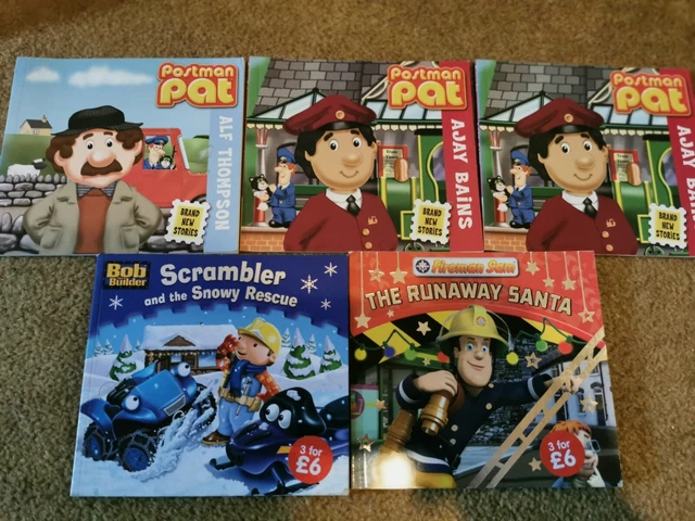 POSTMAN PAT BOB The Builder And Fireman Sam Children's Books X 5 £6.00 ...