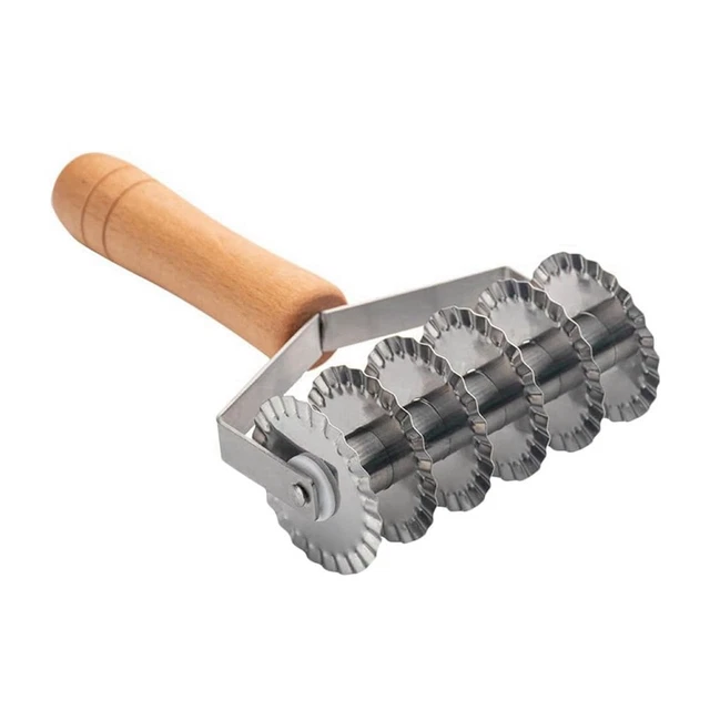 STAINLESS STEEL NOODLE Bread Flour Italian Pastry Cookies Wheel ...
